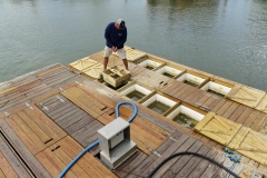 Floating Upweller System (FLUPSY) Made for Oyster Aquaculture Farming